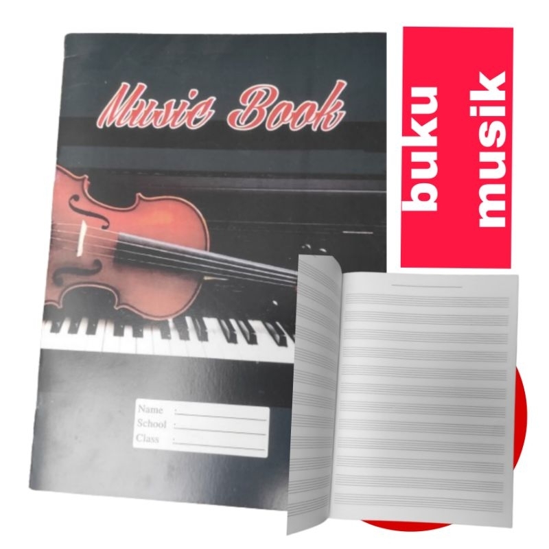 Jual buku not balok/ buku musik/ music book/ buku tulis musik garis ...