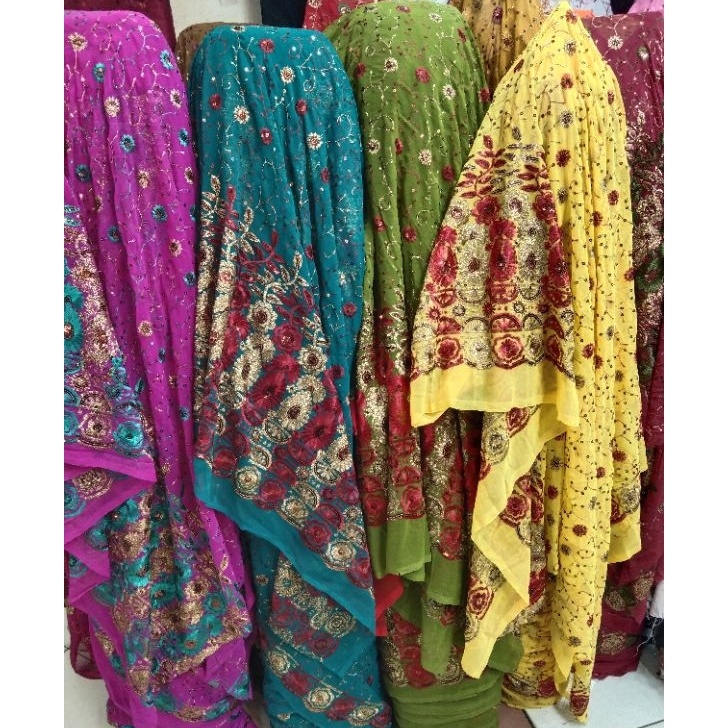 Jual Trend KAIN SARI INDIA BORDIR PREMIUM | Shopee Indonesia