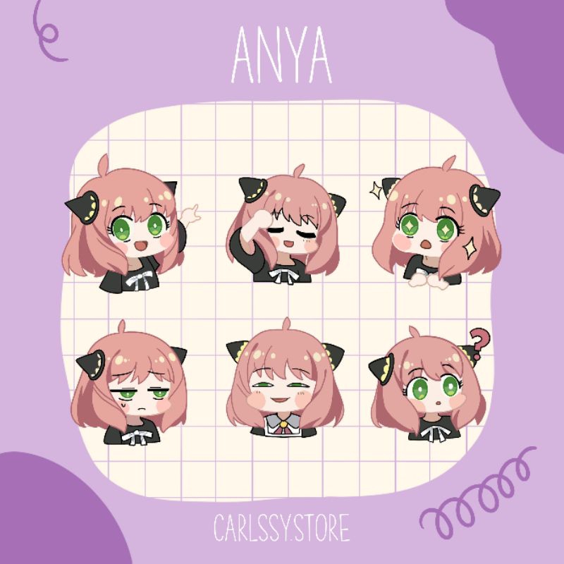 Jual Sticker Nama Custom - Anya | Shopee Indonesia