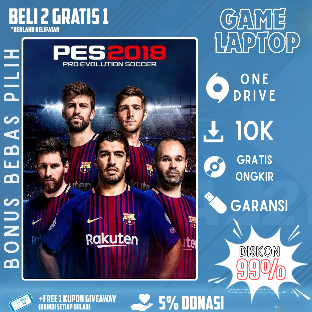Jual PRO EVOLUTION SOCCER 2018 - PES 2018 - LINK DOWNLOAD - GAME PC ...