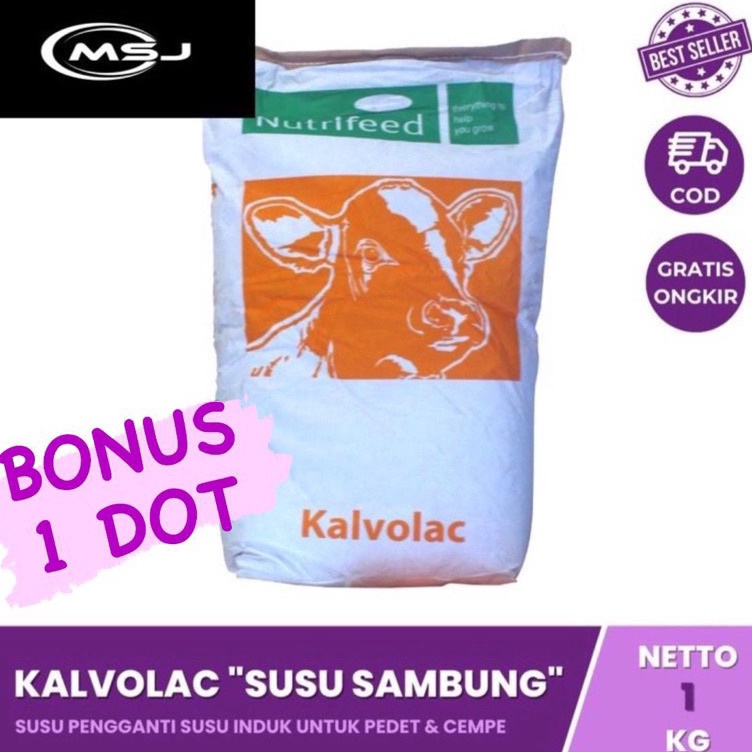 Jual Kalvolac Nutrifeed 1 kg Bonus 1 dot per 1kg Pengganti Susu Induk ...
