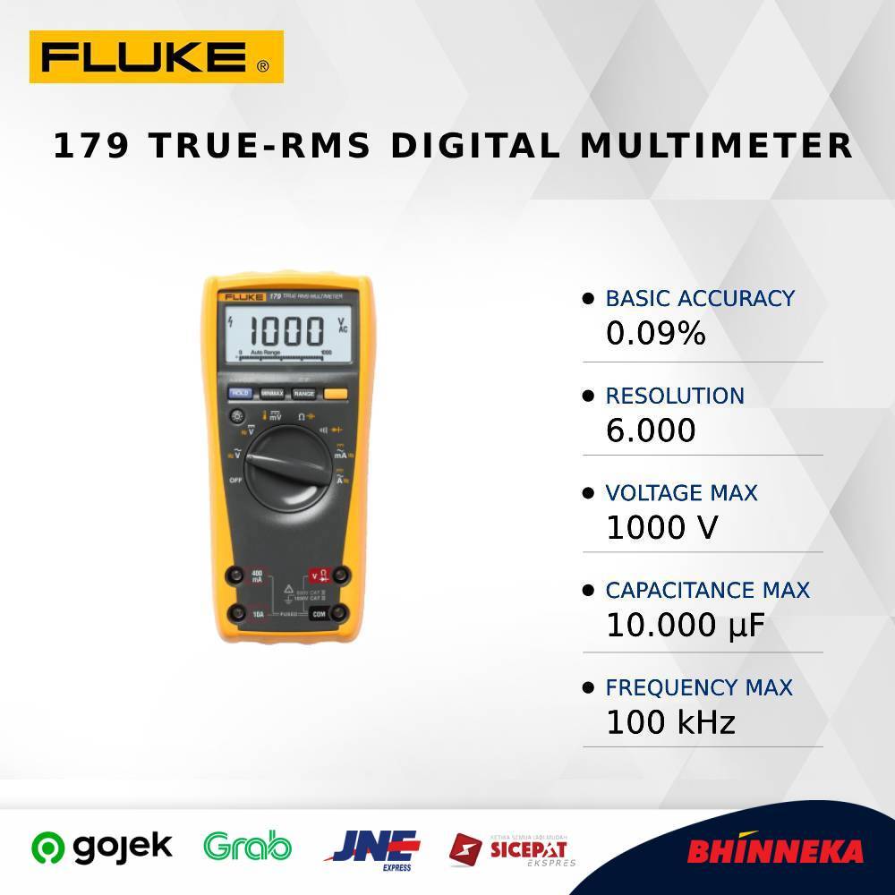 Jual FLUKE 179 True-RMS Digital Multimeter | Shopee Indonesia