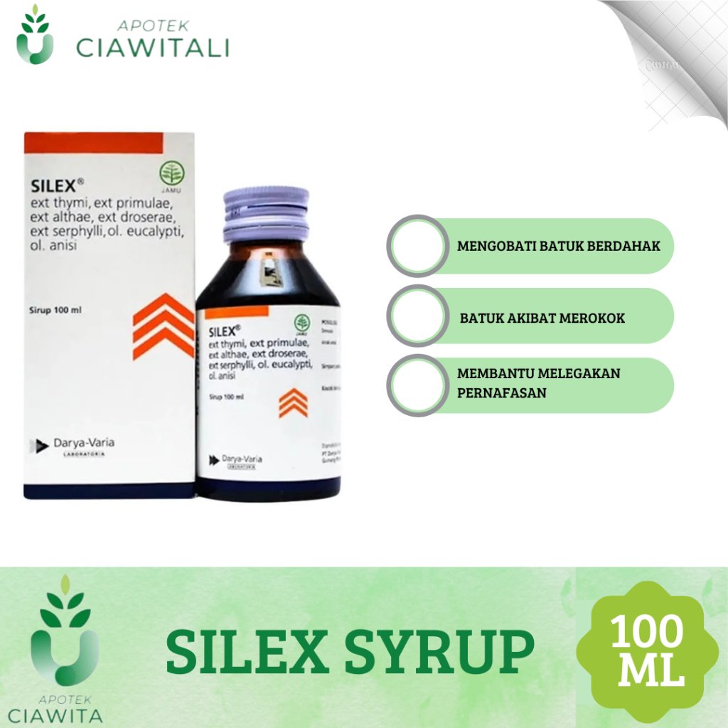 Jual Silex Sirup 100ml [Obat Batuk Ibu Menyusui] | Shopee Indonesia
