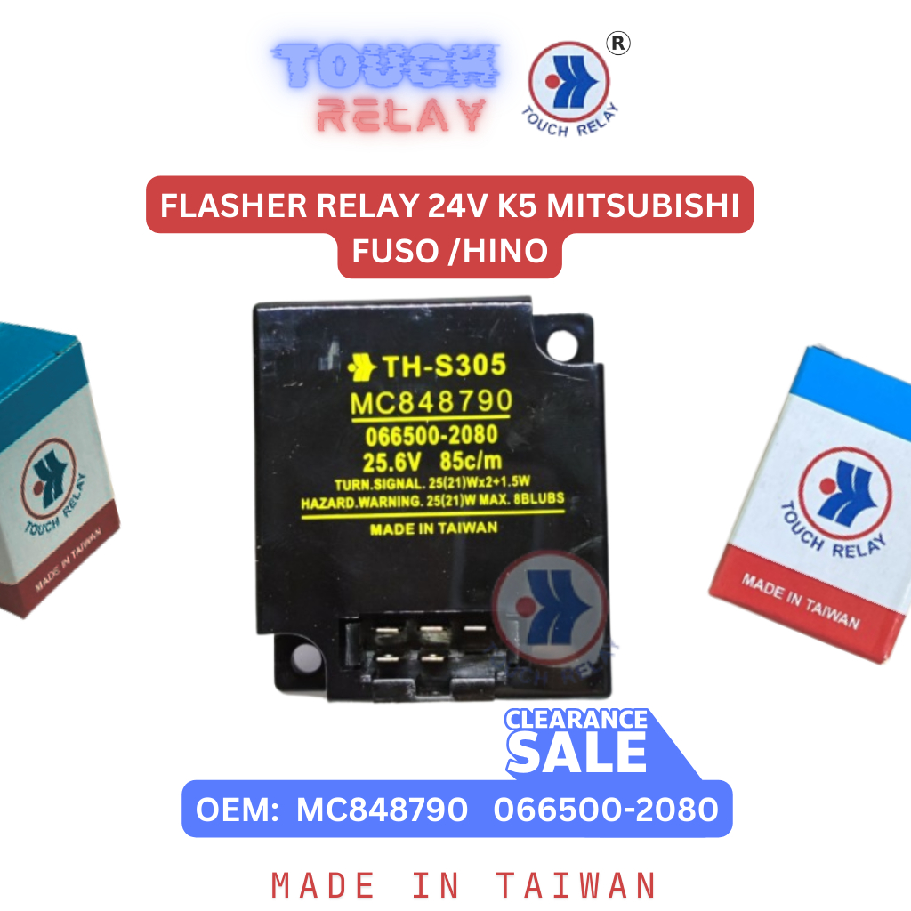 Jual FLASHER RELAY 24V K5 MITSUBISHI FUSO /HINO OEM MC848790 066500 ...