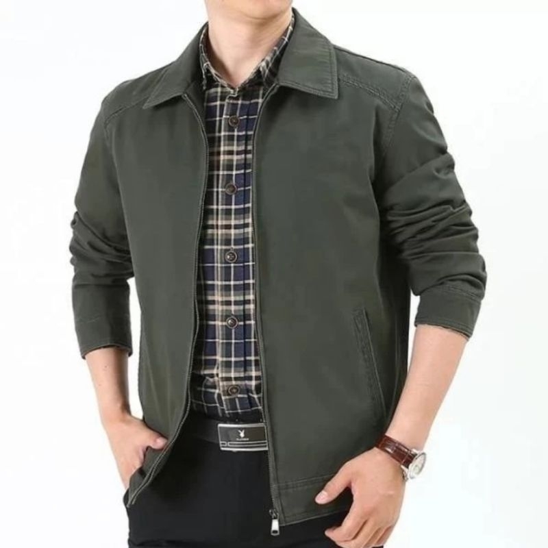 Jual JAKET ORIA SEMI JAS JAKET KANTOR JAKET KERJA PRIA KATUN DRIL JAKET ...