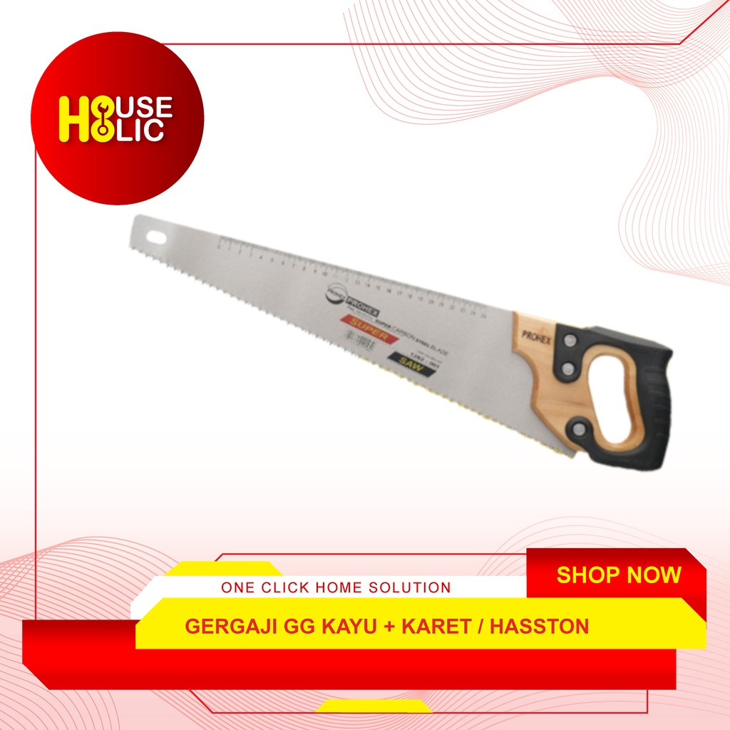 Jual Gergaji Gagang Kayu + Karet 20" Inch / Gergaji Potong Hasston 1262 ...