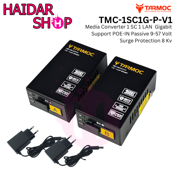 Jual Tarmoc TMC-1SC1G-P-V1 | Media Converter 1FO 1LAN / 1 FO 1 LAN ...
