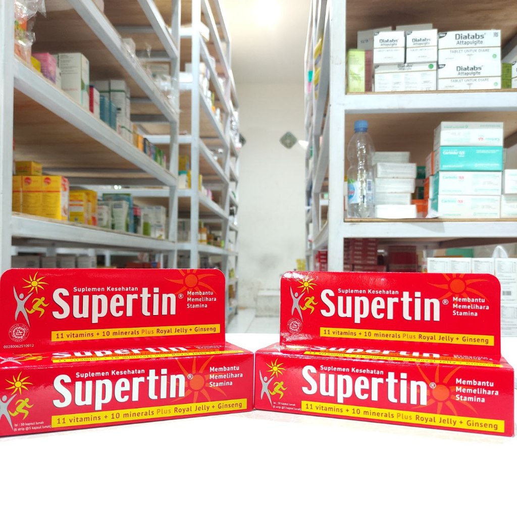 Jual Supertin 30 Cap, Vit + Mineral + Royaljelly + Ginseng /Supertin ...
