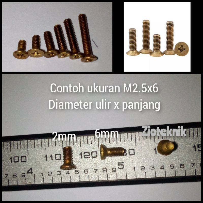 Jual BAUT SEKRUP GOLD M2.5 FOR LAPTOP MESIN ELEKTRONIK | Shopee Indonesia
