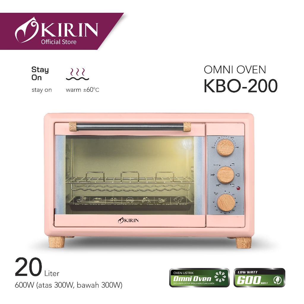 Jual Kirin Omni Oven 20 Liter KBO-200 / Oven Listrik Low Watt/ Pemanggang GARANSI RESMI | Shopee ...