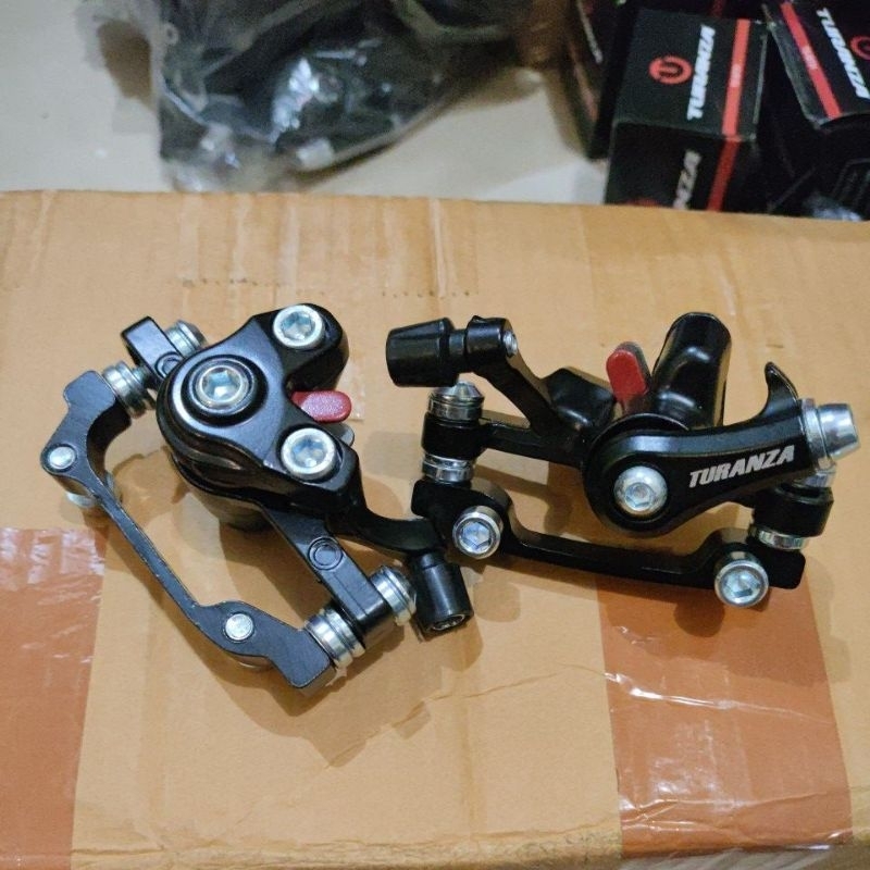 Jual caliper rem cakram sepeda cakram mekanik sepeda lipat mtb minion seli | Shopee Indonesia