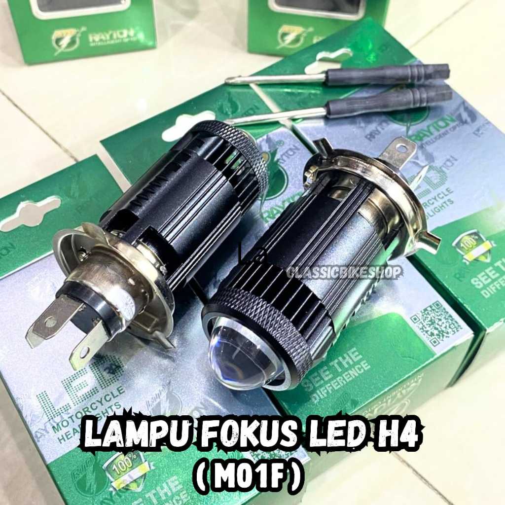 Jual Lampu Motor Laser Led H4 2 Lampu fokus Fokus Light Warna RTD M01F ...