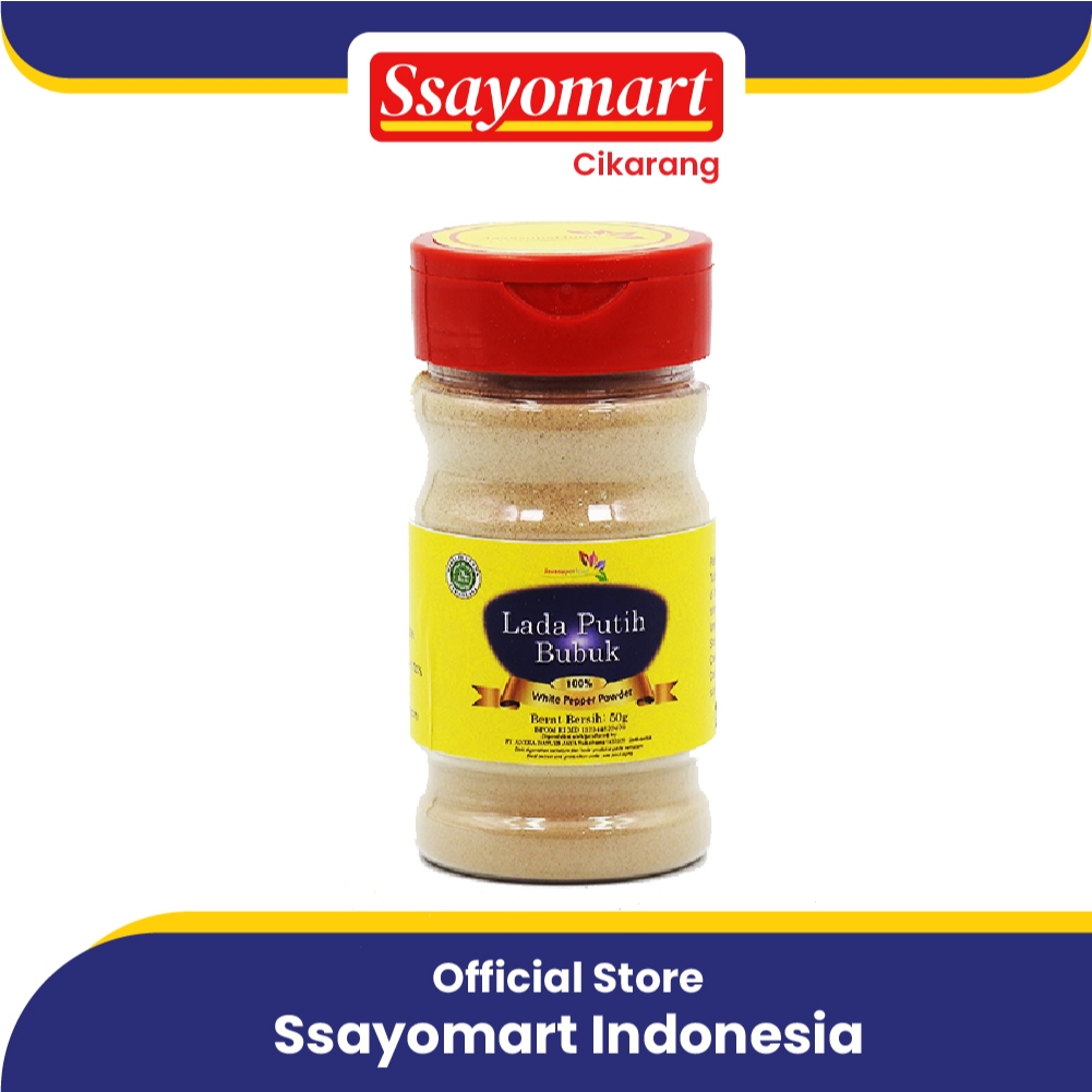 Jual LADA PUTIH BUBUK / WHITE PEPPER POWDER 50g | Shopee Indonesia
