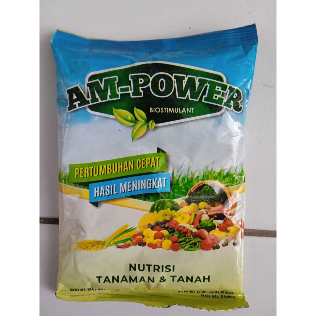 Jual AM-POWER Biostimulant Nutrisi Tanaman dan Tanah Kecil - 50 Gram ...