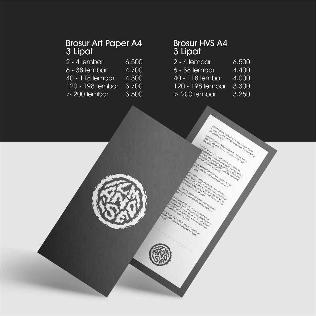 Jual leaflet / flyer / selebaran / brosur / pamflet Art Paper ukuran A4 ...