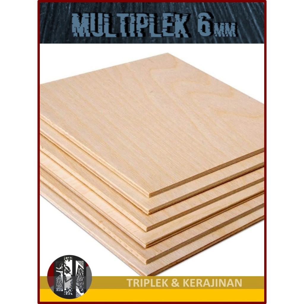 Jual Triplek 6mm 20x30 cm | Kualitas Premium Multiplek|Plywood (6 mm 20 ...