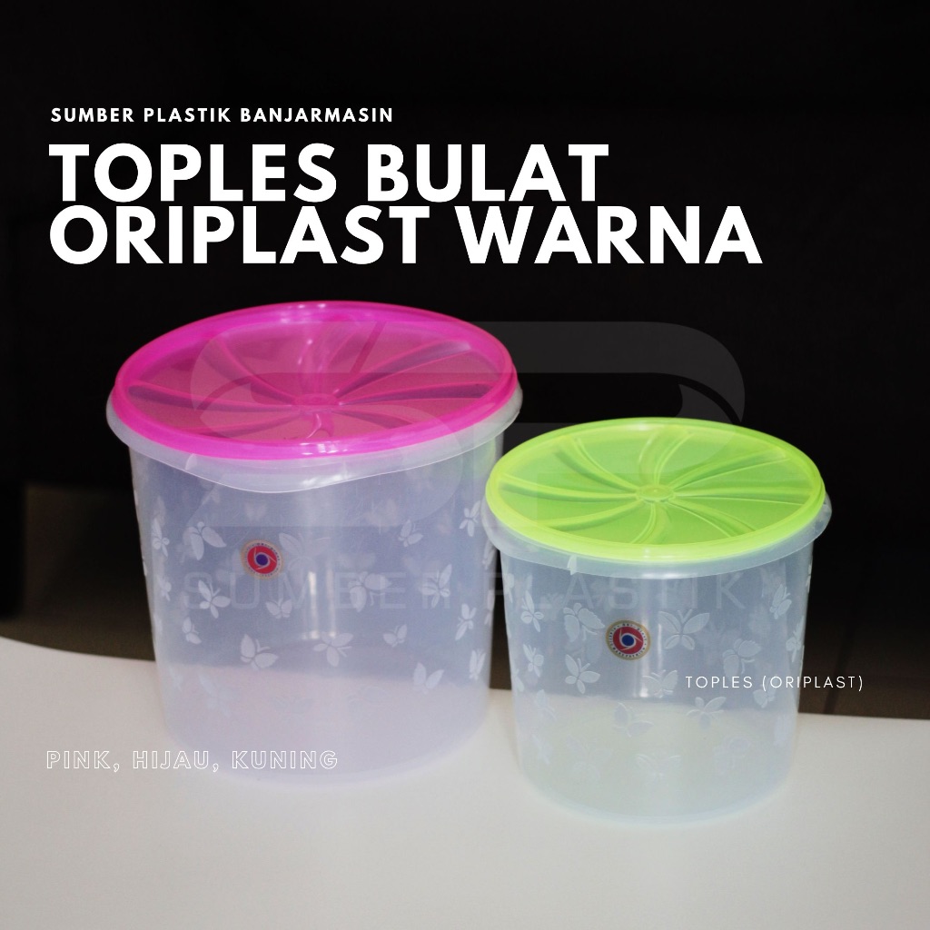 Jual Toples Oriplast 3 5 10 Liter Wadah Kerupuk Sealware Bulat Plastik ...