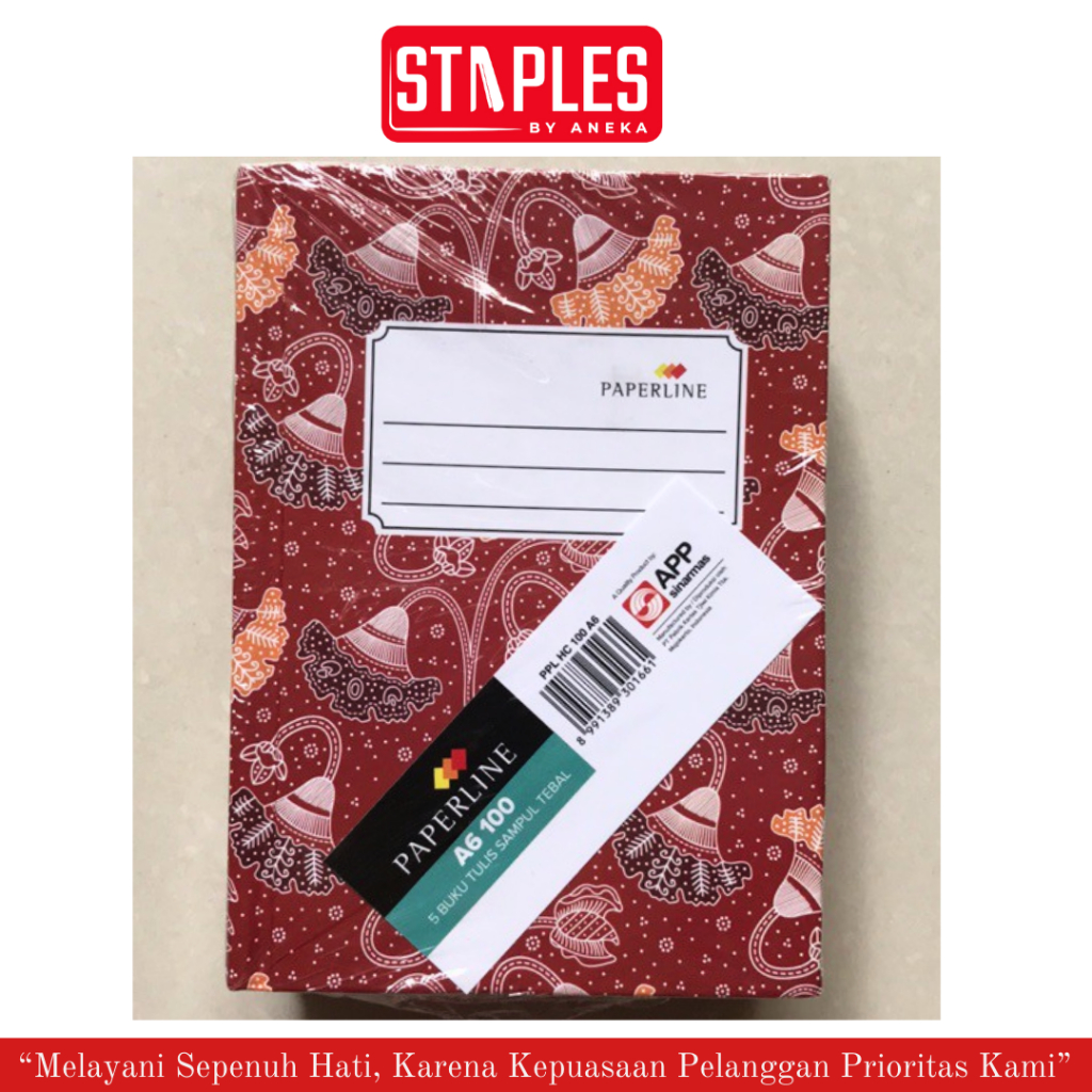 Jual Buku Oktavo A6 100 Lembar Paperline / Hardcover / Pocket Note Saku ...