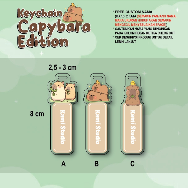Jual LUGGAGE TAG CAPYBARA / GANTUNGAN KOPER / GANTUNGAN TAS NAMA / BAG ...
