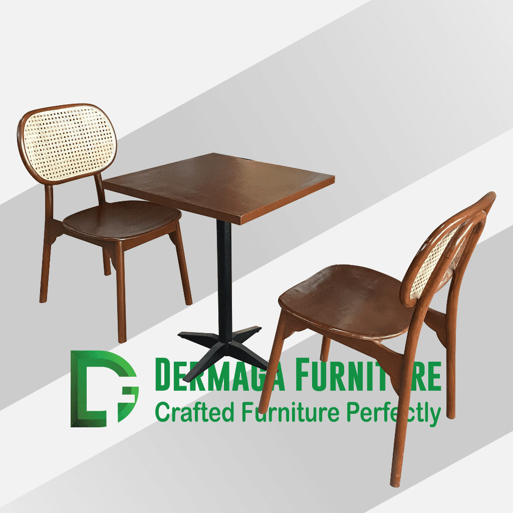 Jual PRE ORDER SET 1 KURSI JEPANG FINISHING NATURAL 1 MEJA BLOK PERSEGI ...