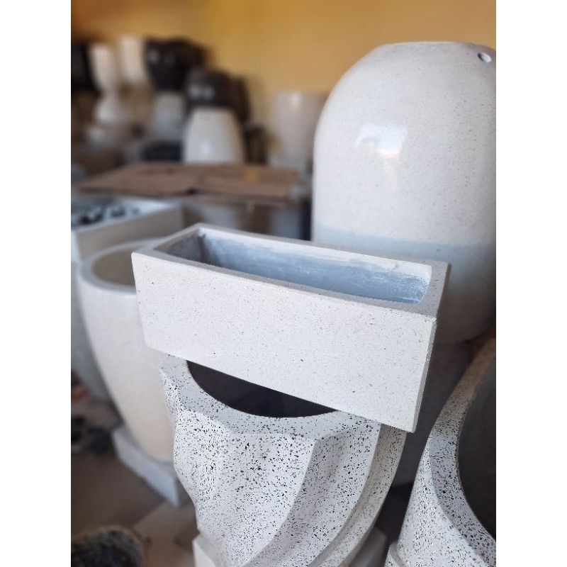Jual Pot Terazzo panjang estetik untuk taman indoor outdoor | Shopee ...