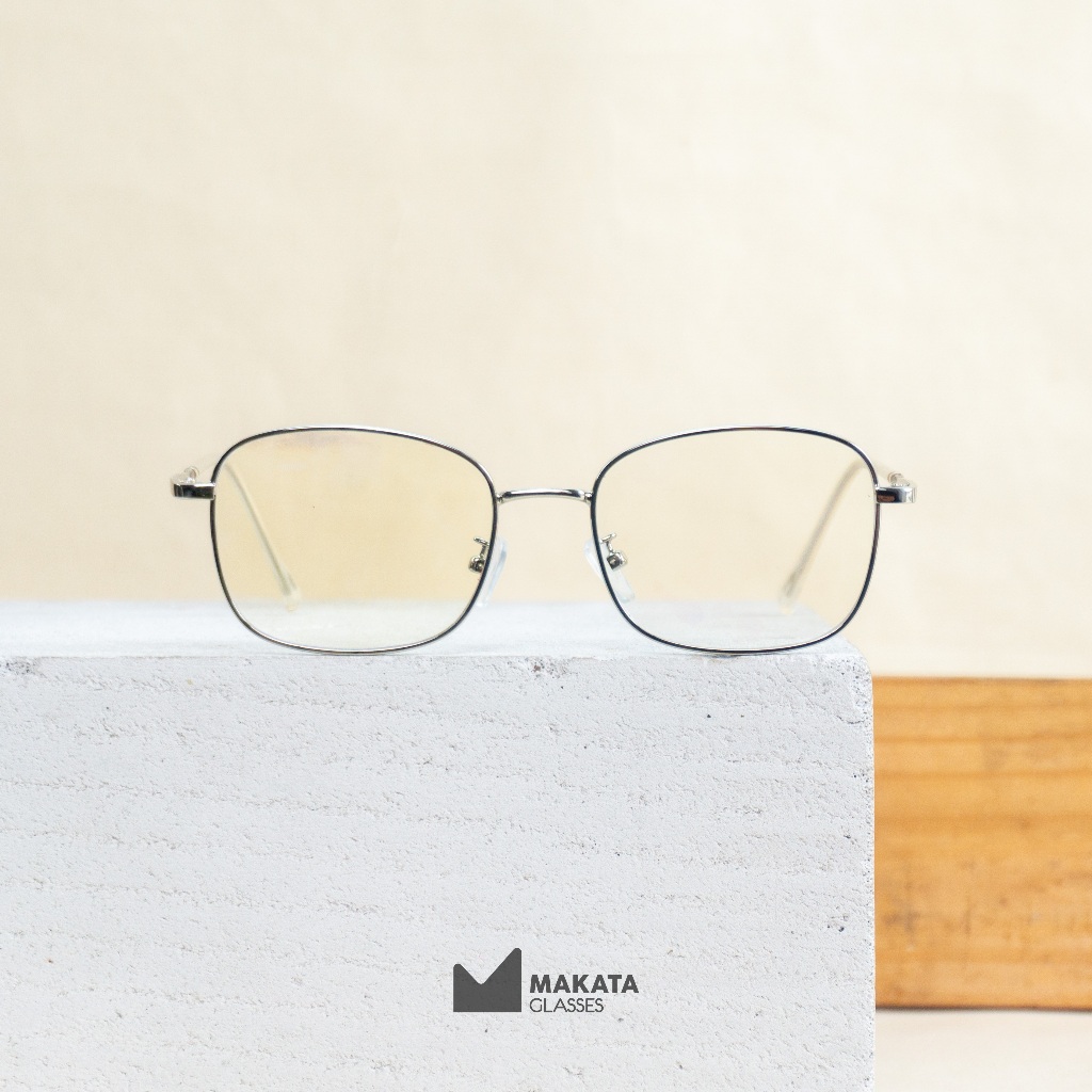 Jual MakataGlasses-Frame Kacamata Model Kotak Full Besi - XENA 03 ...