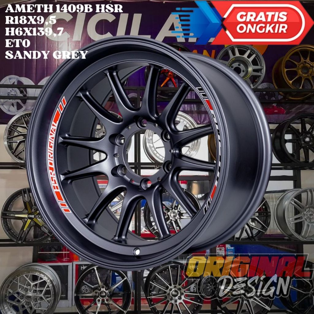 Jual Velg Mobil Pajero , Fortuner , Strada , Hilux , HSR AMETH RING 18 R18 | Shopee Indonesia