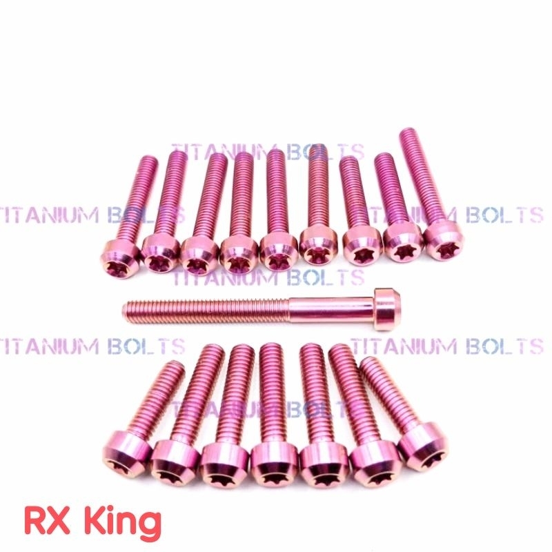 Jual 1 Set Baut Titanium Yamaha RX King Blok Kanan Kopling Original Titanium Gr5 | Shopee Indonesia