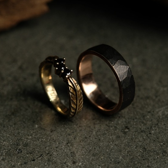 Jual Cincin Kawin Rustic Perak Silver Goldwave Rustic Ring | Shopee ...