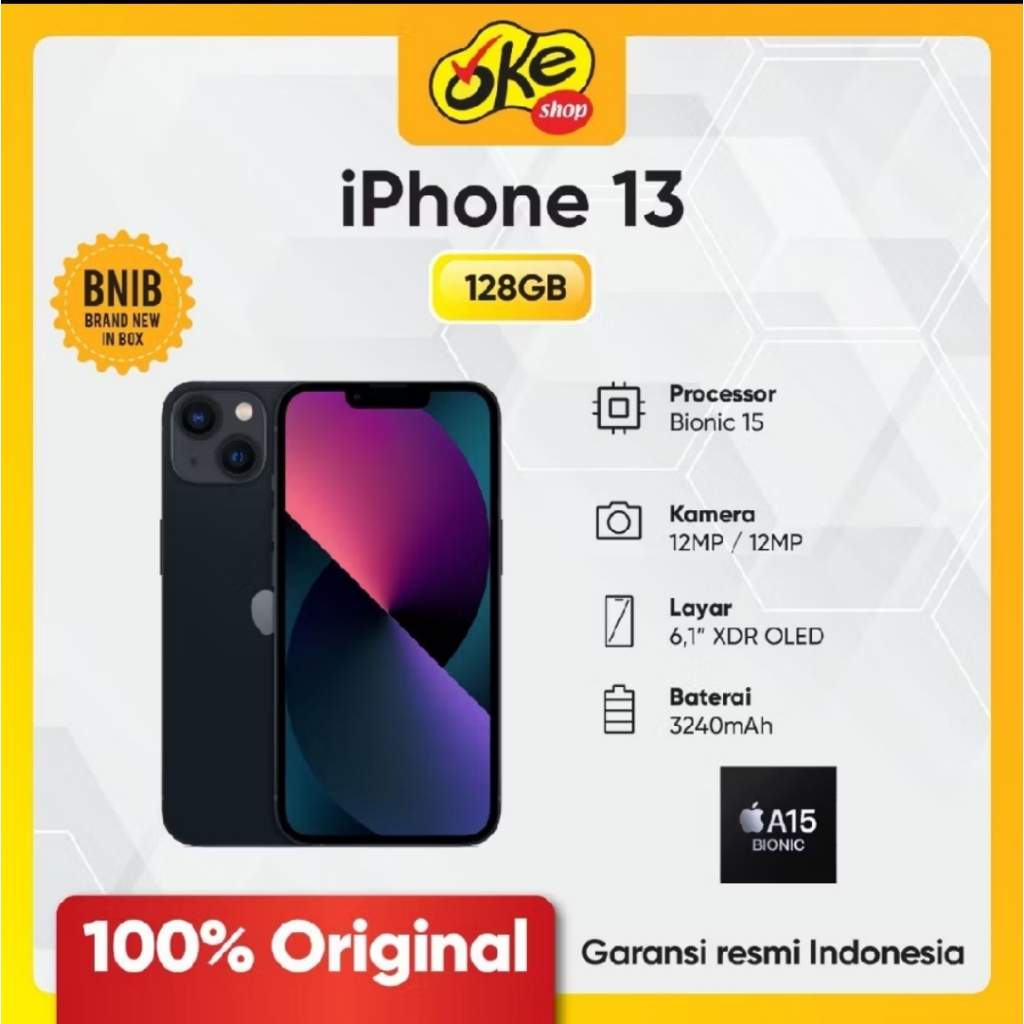 Jual Iphone 13 128GB Garansi Resmi Apple Indonesia (Ibox,Digimap,GDN ...