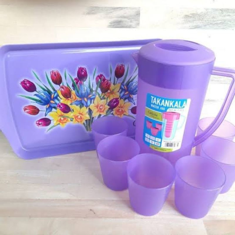 Jual Teko Eskan set Gelas Nampan Calista Takanlala | Shopee Indonesia