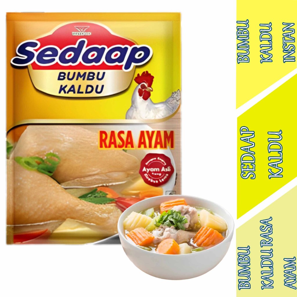 Jual Bumbu Kaldu Rasa Daging Ayam - Sedaap - Bumbu Kaldu Instan - 100gr ...