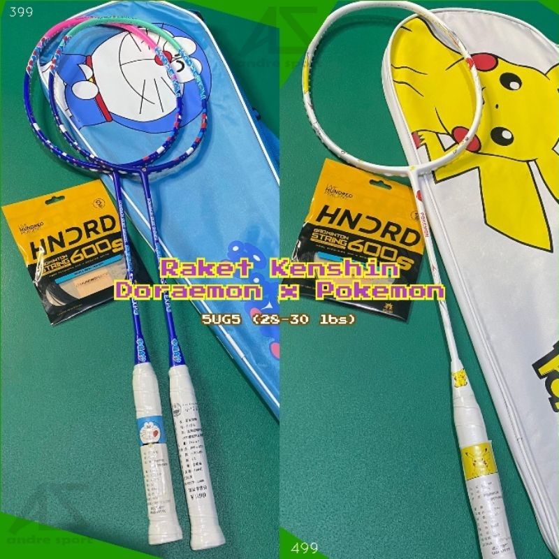 Jual Raket Badminton Kenshin Dorameon x Pokemon Pikachu Original ...