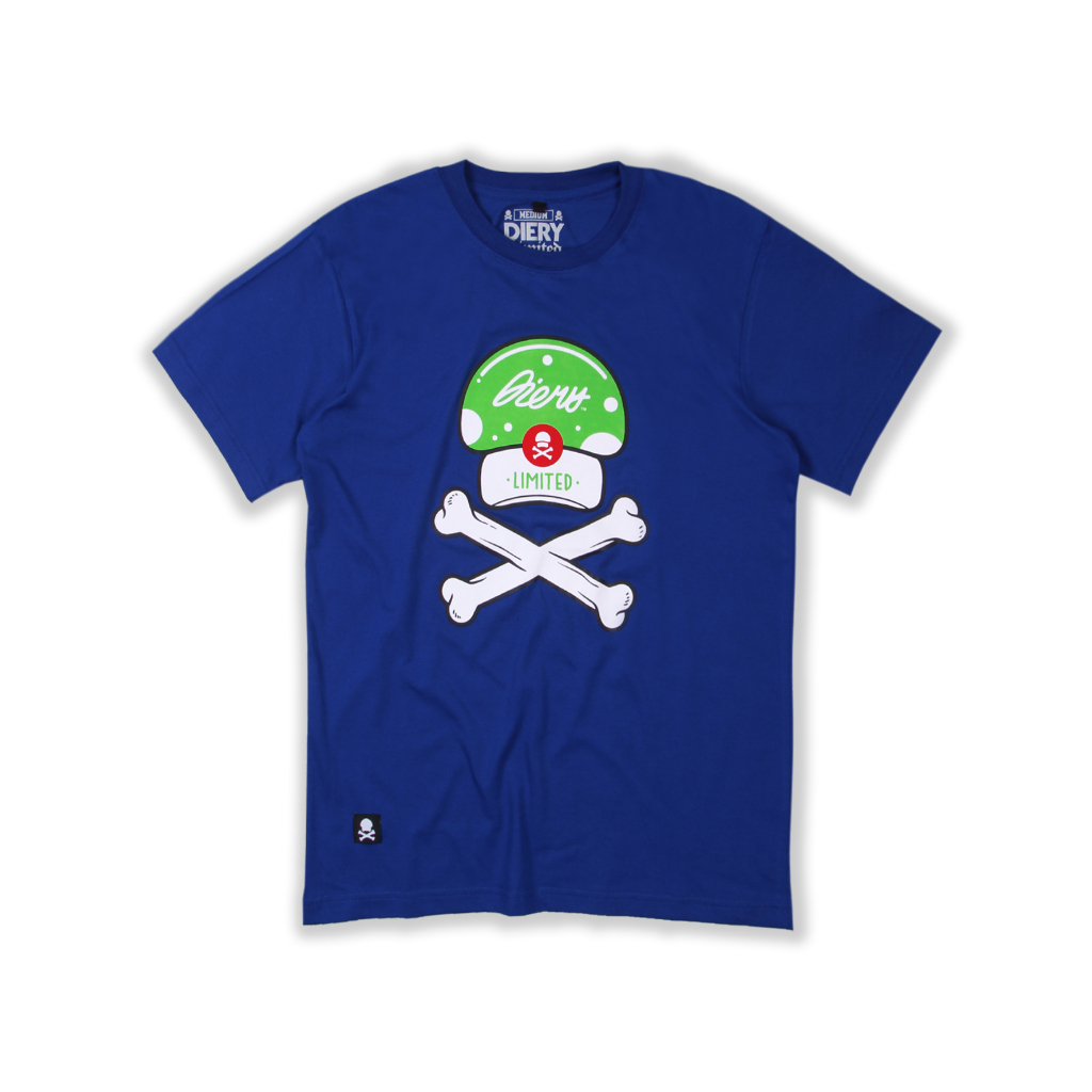 Jual DIERY T-SHIRT MYCO GREEN LOGOS ON BLUE | Shopee Indonesia