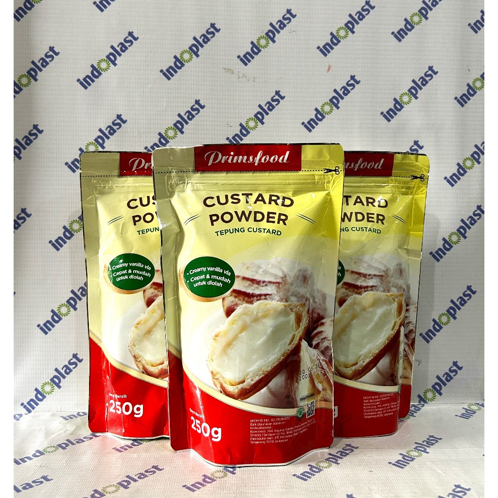 Jual TEPUNG CUSTARD POWDER PRIMSFOOD 250 GR / VLA PREMIX ISIAN | Shopee ...