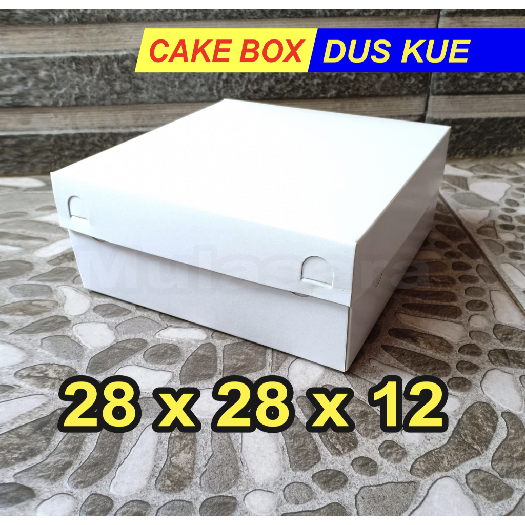 Jual Dus 28x28x12 / DUPLEX / 28x28 / Box Kue Ulang Tahun/ Cake Box ...