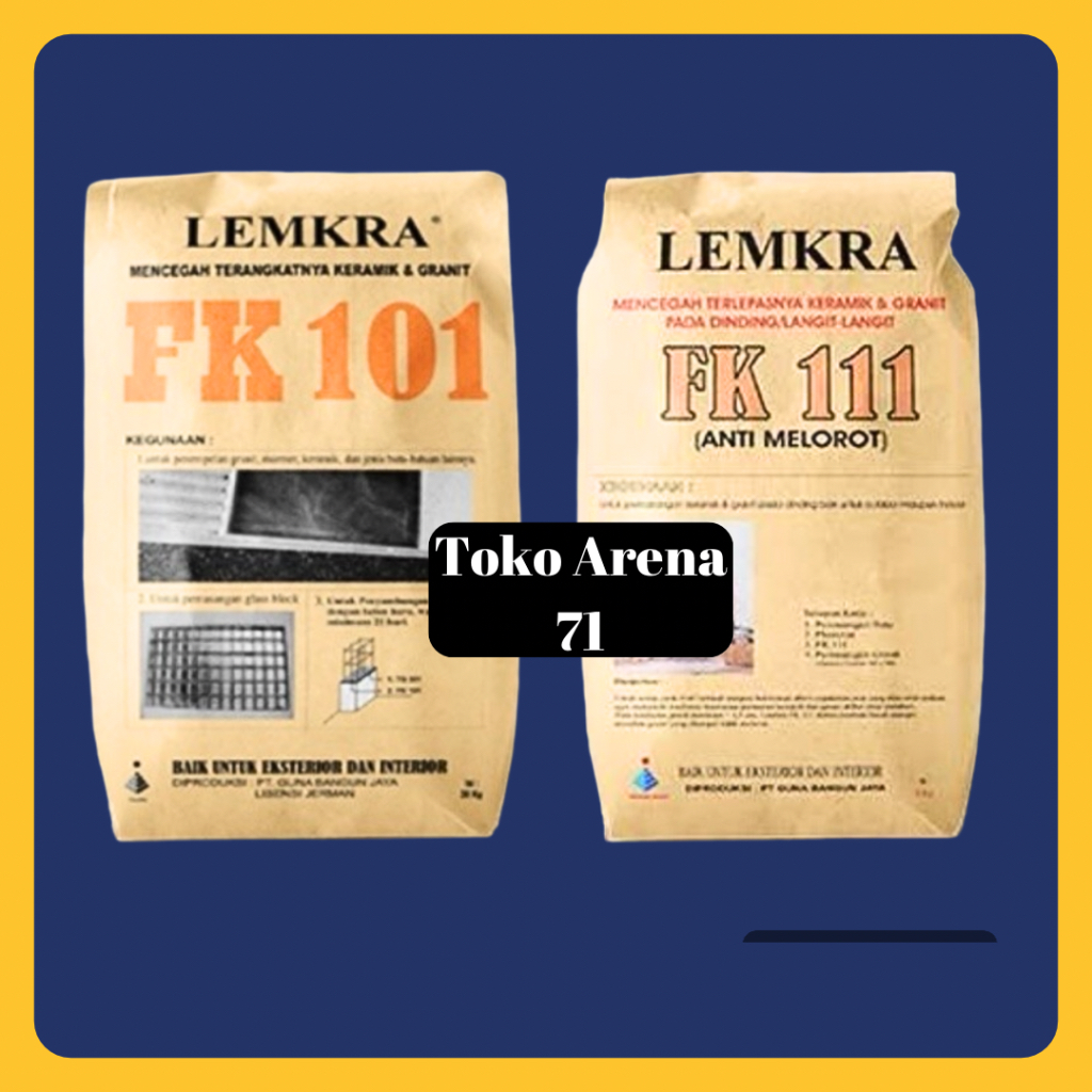 Jual SEMEN LEMKRA FK101 FK111 FK-101 FK-111 FK 101 FK 111 / SEMEN PEREKAT KERAMIK GRANIT DINDING ...