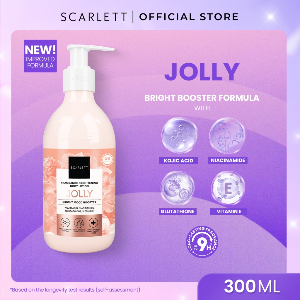 Jual Scarlett Brightening Body Lotion Bright Mood Booster Jolly | Romansa | Freshy | Happy ...