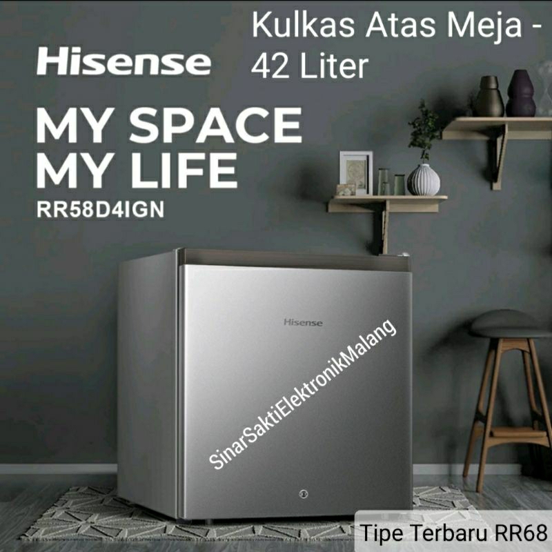 Jual Kulkas Atas Meja Hisense Mini Bar 1 Pintu Hotel Refrigerator Kotak ...