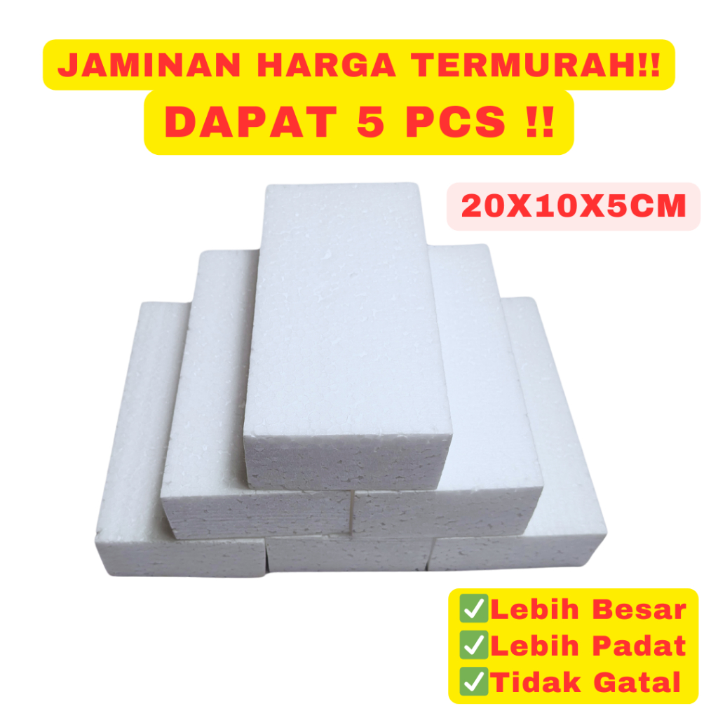 Jual Beli 1 Dapat 5 PCS Busa Bunga Styrofoam Busa Buket Bunga Kering ...