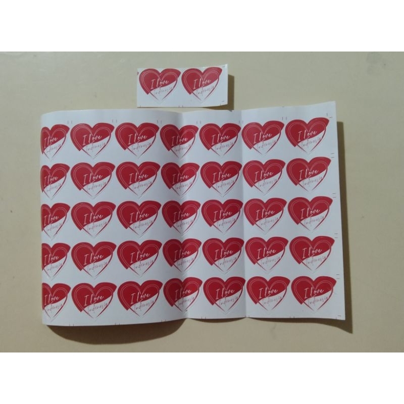 Jual Sticker Pipi Merah Putih Bentuk Love Jual per 2 pcs | Shopee Indonesia