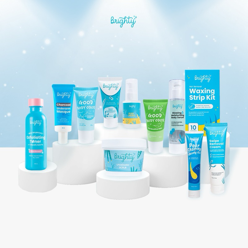 Jual Brighty Underarm Scrub 80g / Glowing Underarm 30ML | Shopee Indonesia