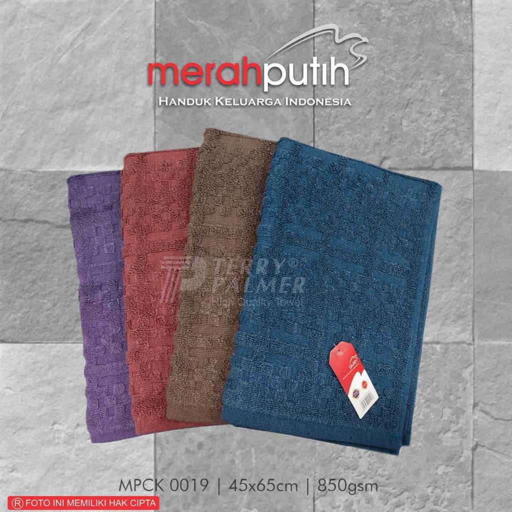 Jual [MS] Keset Handuk Merah Putih Motif Emboss MPCK 0019 45x65 cm ...