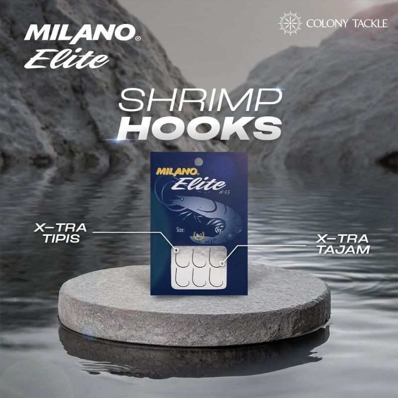 Jual Kail Udang Milano Elite Shrimp Hook Carbon | Shopee Indonesia