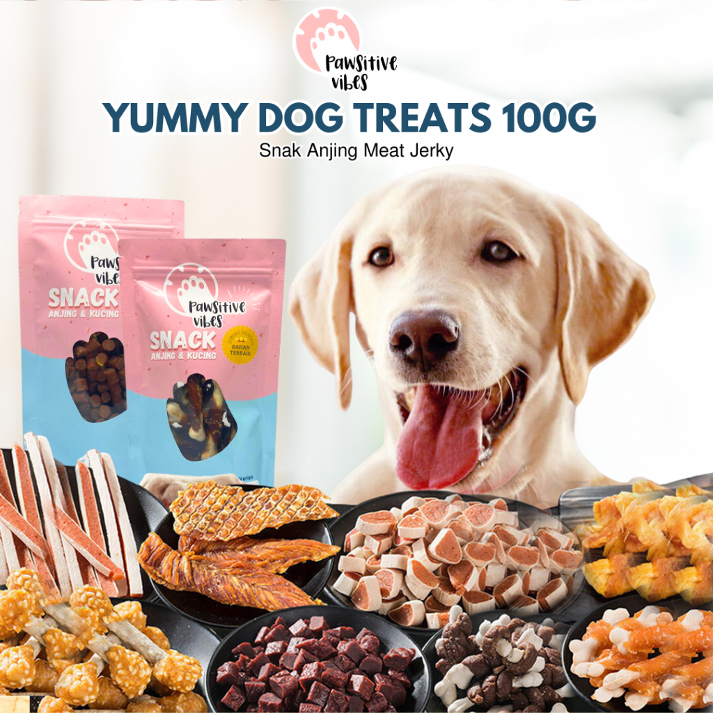 Jual [PROMO] YUMMY DOG TREATS 100g | CHICKEN BEEF STRIPS | SNACK ANJING ...