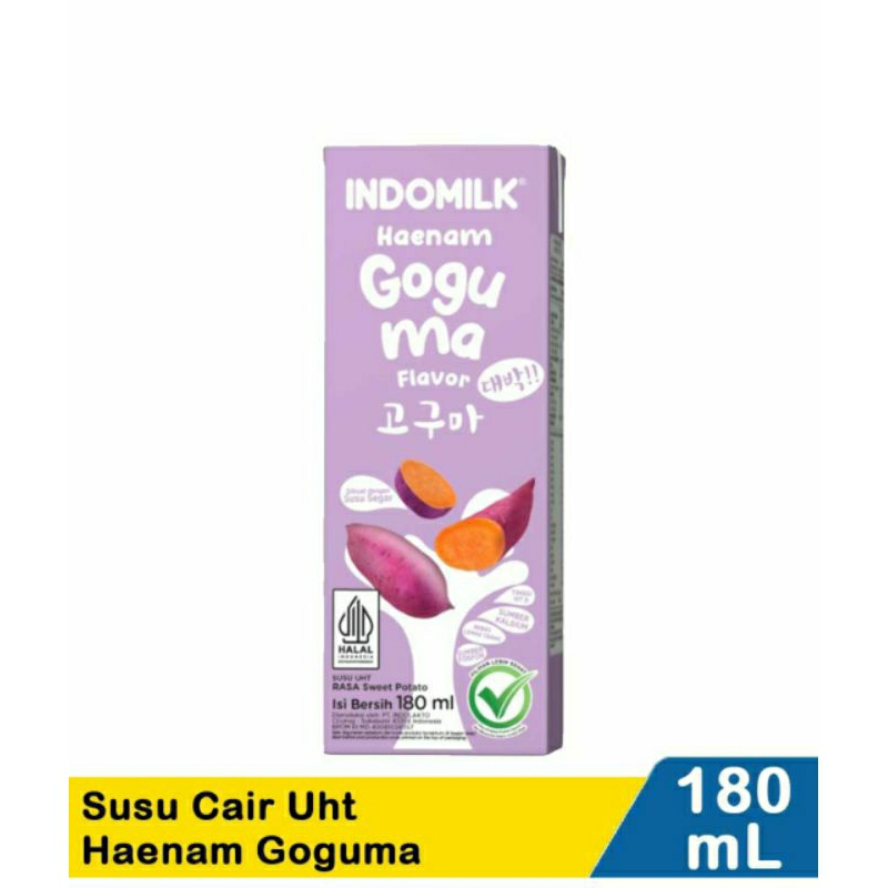 Jual indomilk susu uht haenam goguma 180 ml | Shopee Indonesia