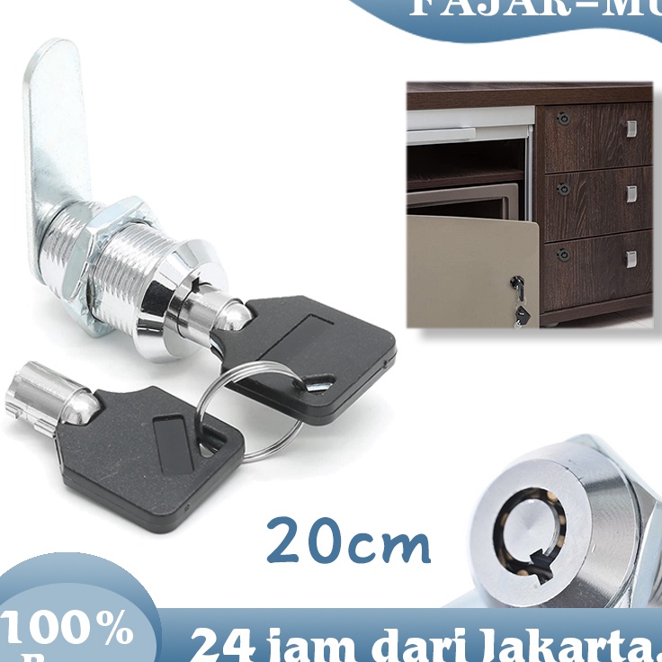 Jual KF7 Kunci Camlock Kunci Loker Laci Lemari Kunci Cabinet Hitam ...