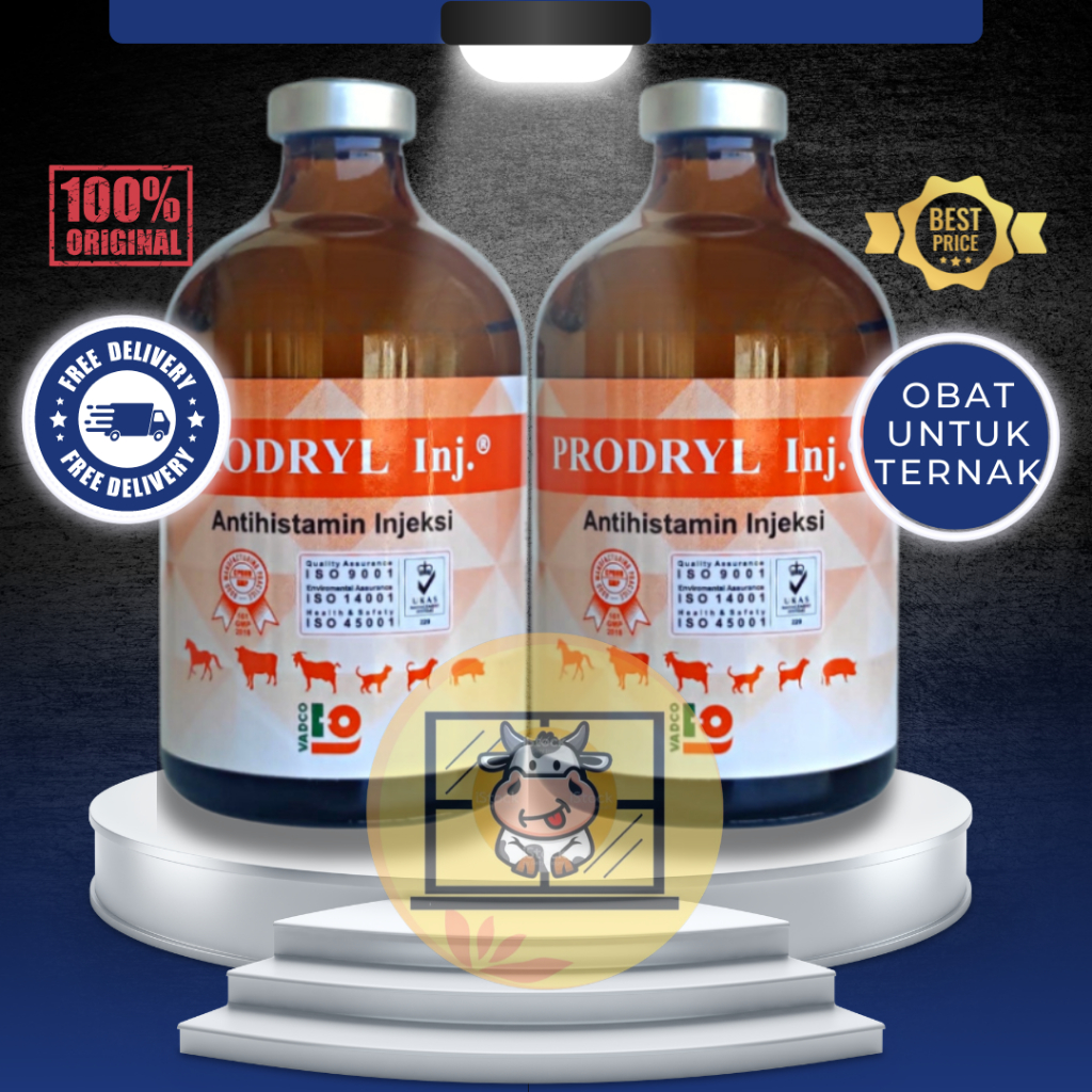 Jual PRODRYL Injeksi 100ml - Obat Gatal Kambing Sapi Kelinci Kucing ...