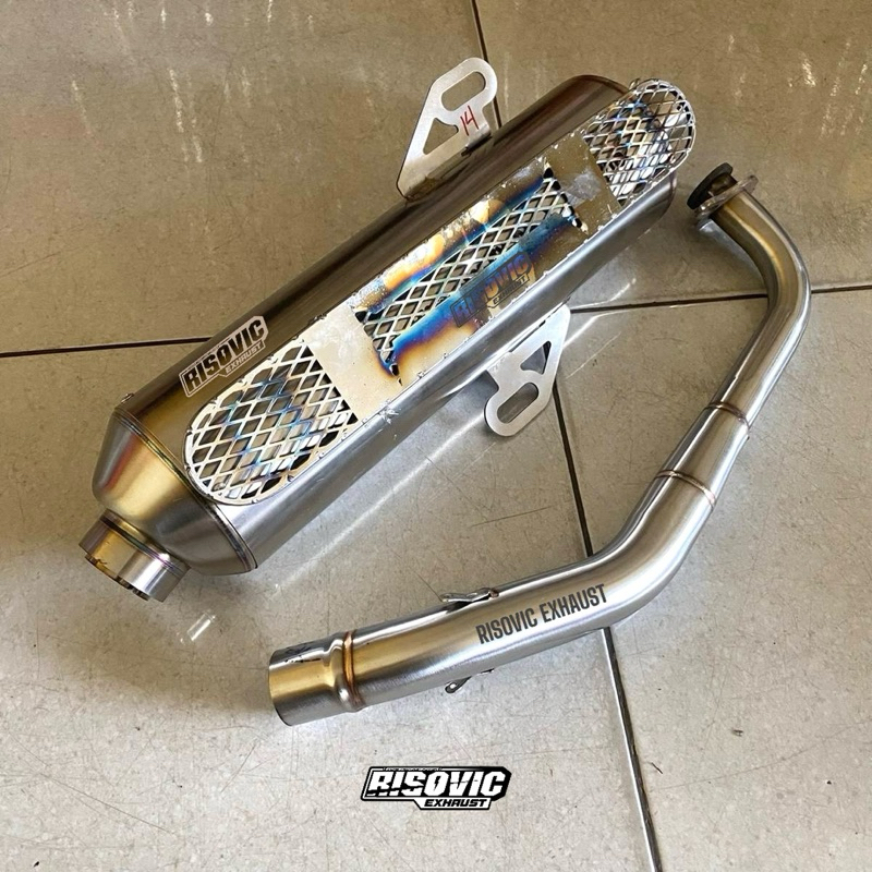 Jual KNALPOT STANDAR RACING RISOVIC RUSTER VARIO AEROX BEAT MIO NMAX ...