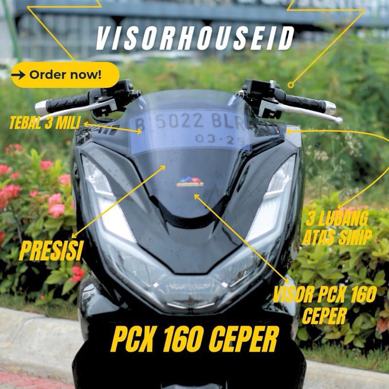 Jual Visor pcx160 thailand ceper - Windshield PCX 160 Ceper modifikasi ...